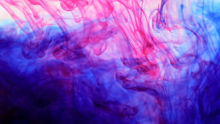 Colored Ink Dropped in Water Stock Footage Video (100% Royalty-free ...