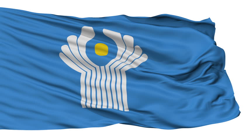 Stock video of commonwealth of independent states flag realistic ...