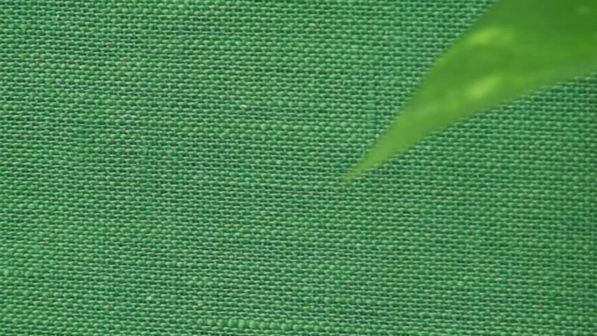 Stock video of background from green flax textile | 14716 | Shutterstock