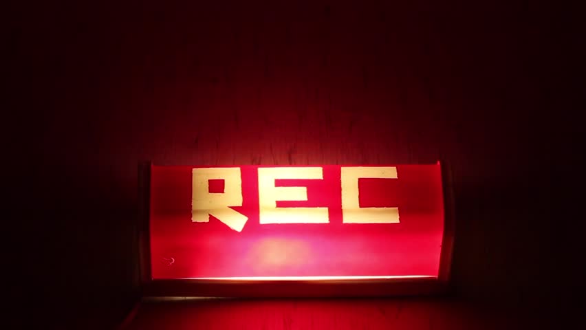 Stock Video Clip of Red recording light blinking | Shutterstock