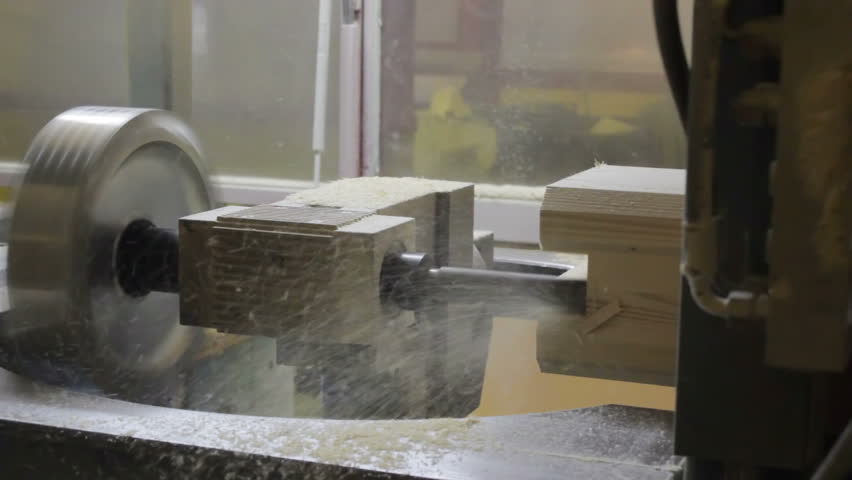 Wall Beam Processing Machine Cnc. Stock Footage Video (100% Royalty ...