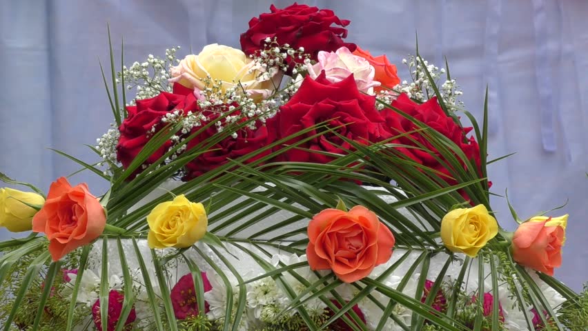 Stock video of flower arrangement of live flowers | 15582796 | Shutterstock
