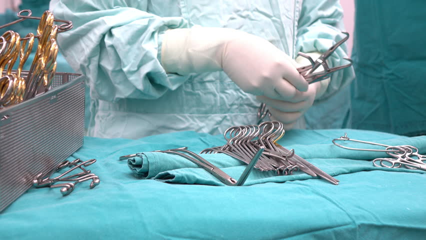 Hip Replacement. Surgeons Team Performing Hip Operation In Hospital ...
