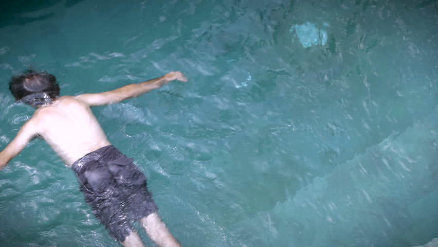 Dead Body Floating Face Down In Pool Stockvideos & Filmmaterial 4757951 ...