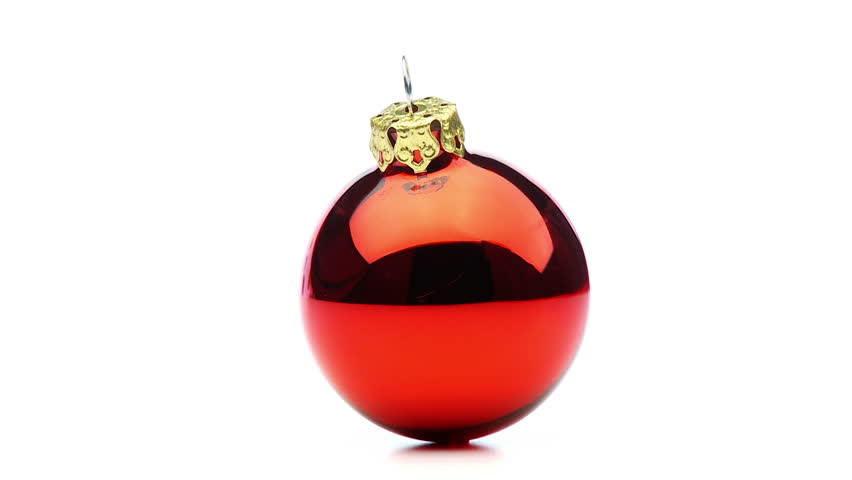 One Shiny Red Christmas Bauble Stock Footage Video (100% Royalty-free ...