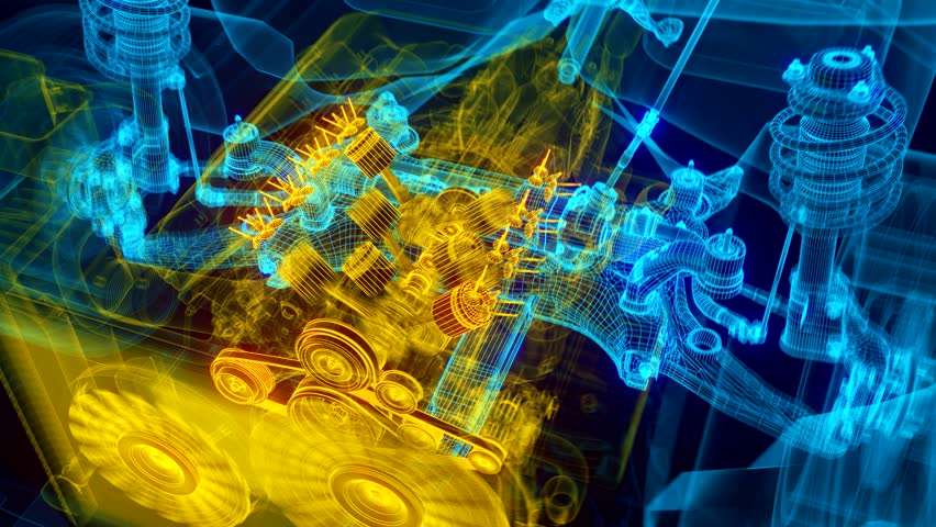 Car Engine Transmission Stock Footage Video (100% Royalty-free ...