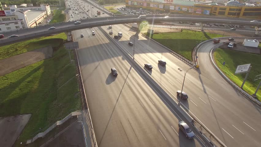 Stock video of unique flyover the complex road junction. | 16386346 ...