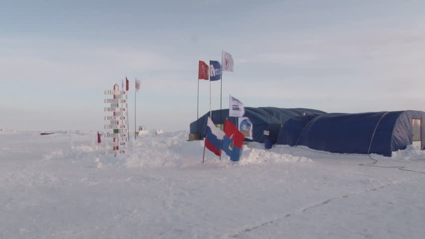 Tourists In Ice Camp Barneo In Arctic North Pole. ICE CAMP BARNEO ...