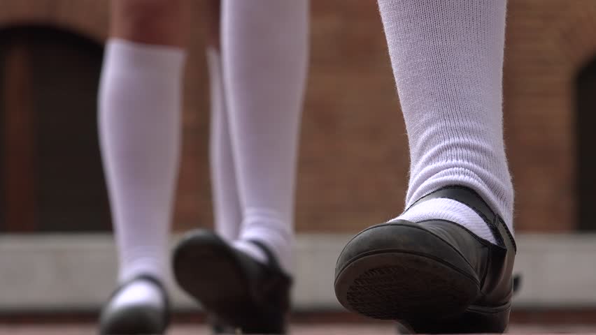 Girl Tapping Her Foot Wearing White Socks Stock Footage Video 16553833