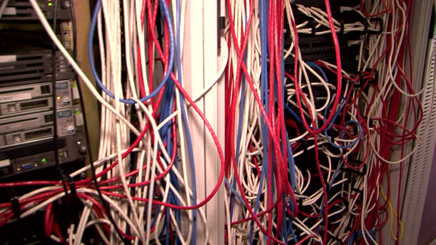 Small Messy Server Room in Stock Footage Video (100% Royalty-free ...
