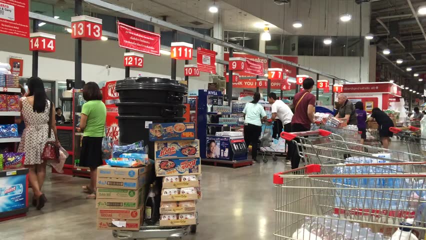 Stock video of chiangmai, thailand -april 26 2016: cashier | 16603006 ...