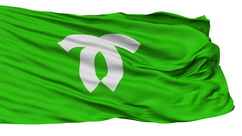 Kobe Capital City Flag, Hyogo Prefecture Of Japan, Close Up Realistic ...