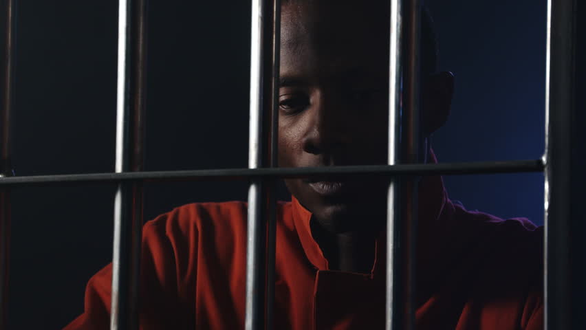 Modern Prison Or Jail Scene - Woman Shaking Bars Stock Footage Video ...