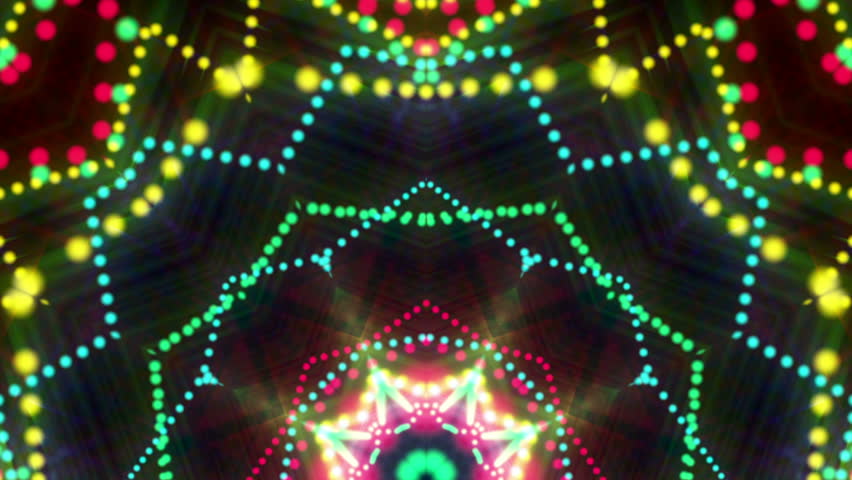 Disco Kaleidoscope Stage Visual Loop For Concert, Night Club, Music ...