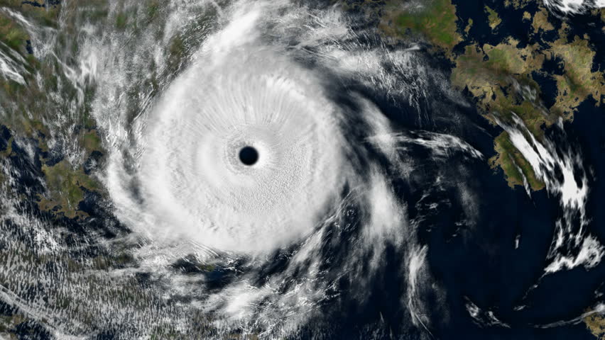 Hurricane Viewed From Above Stock Footage Video 4856102 | Shutterstock