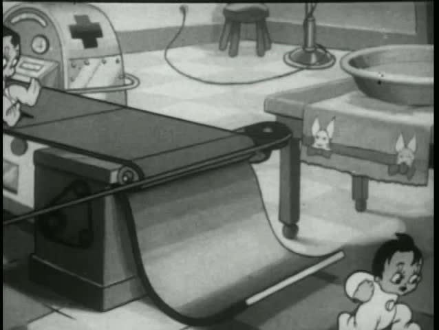 Stock Video Clip of Babies on factory conveyor belt jumping into ...