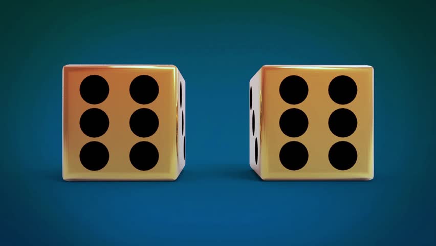 Red Dice with Six Number Stock Footage Video (100% Royalty-free ...