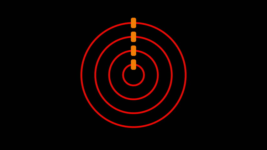 Loading Screen Circular, Fiery Orange Stock Footage Video (100% Royalty ...