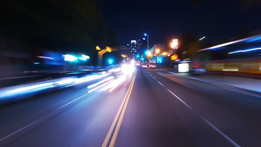 Freeway Traffic Time Lapse By Night Stock Footage Video 7562926 ...