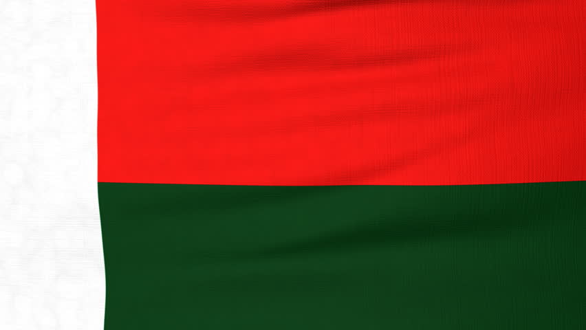 Waving National Flag Of Madagascar Stock Footage Video 17711959 ...