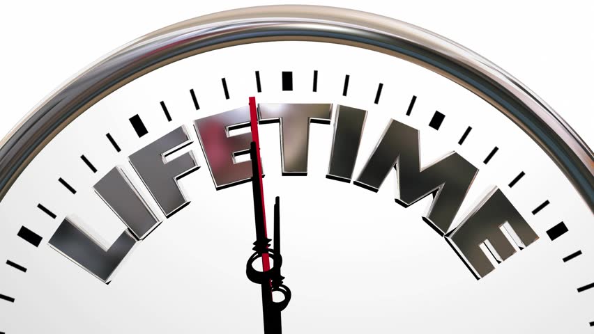 Lifetime Clock Experience Living Span Stock Footage Video (100% Royalty ...