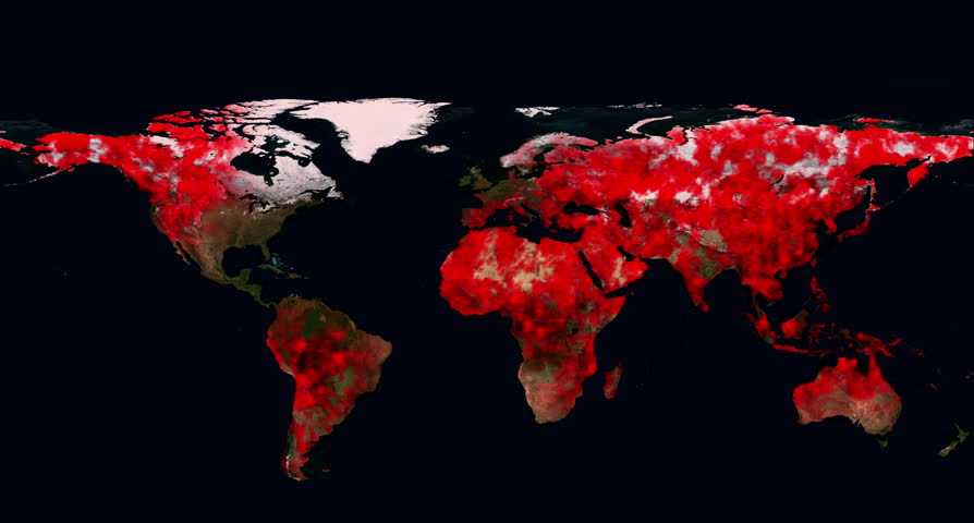 Earth Plague Disease Spread Around Stock Footage Video (100% Royalty ...