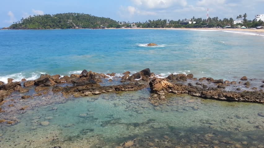 Shallow Ocean Waters and Rocky Stock Footage Video (100% Royalty-free ...