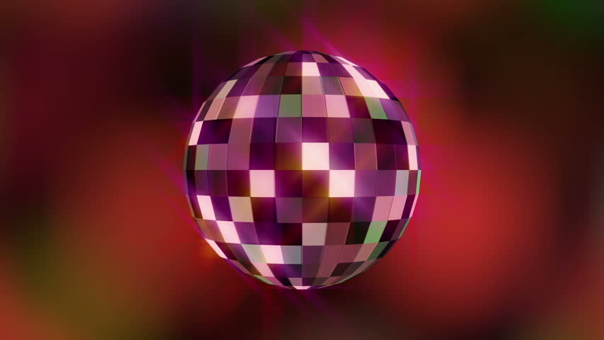 Disco Ball Rotating Loop. 3d Stock Footage Video (100% Royalty-free ...