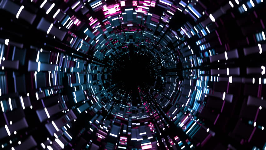 Electric Geometric Vj Loop. Glowing Stock Footage Video (100% Royalty ...