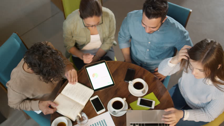 Small Creative Team of Active Stock Footage Video (100% Royalty-free ...