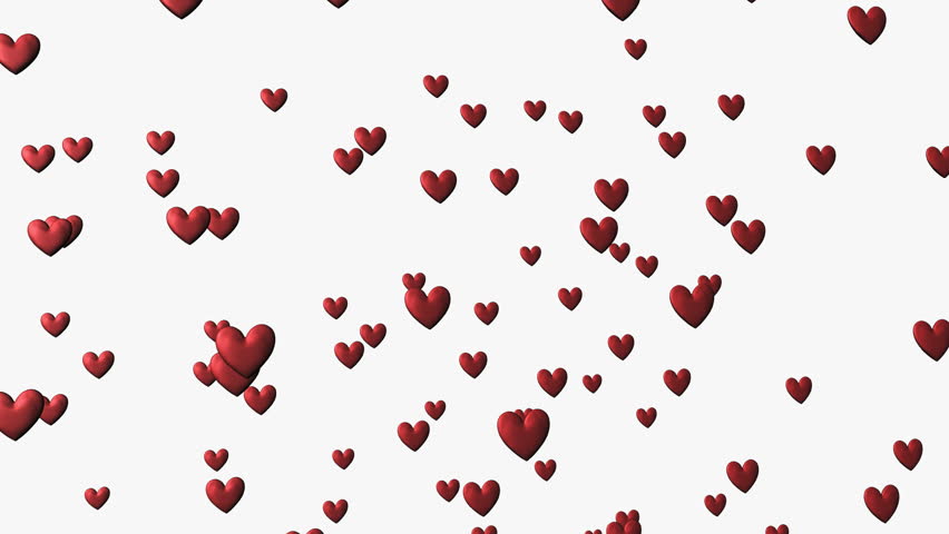 Hearts Cascade Loop Stock Footage Video 670780 | Shutterstock