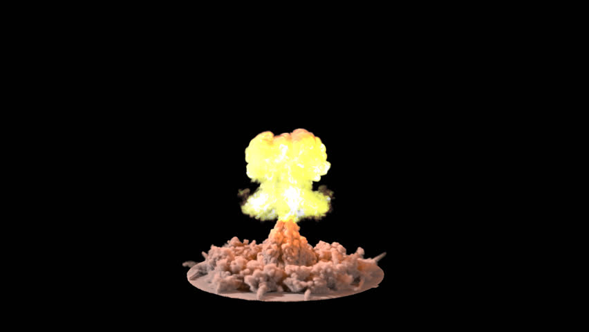 4k Impressive Huge Explosion Mushroom Stock Footage Video (100% Royalty ...