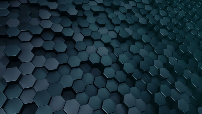 Abstract Hexagons Background Random Motion, 3d Loopable Animation 4k Stock Footage Video ...