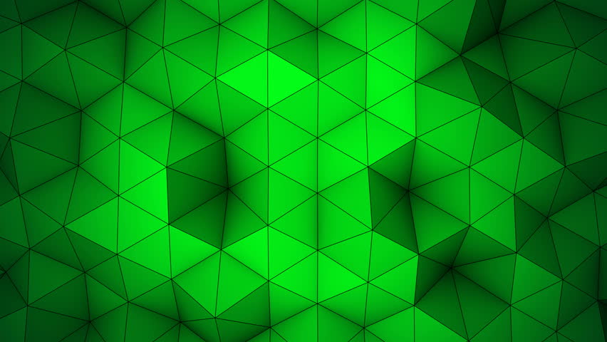 Low Poly Glowing Geometric 4k Background As Rendered Animation Video In ...