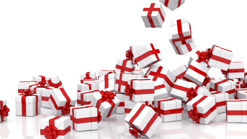 Falling Christmas Gift Boxes On Stock Footage Video (100% Royalty-free ...