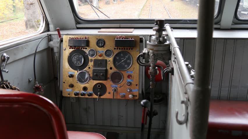 Control Panel Inside Old Train Stock Footage Video (100% Royalty-free ...