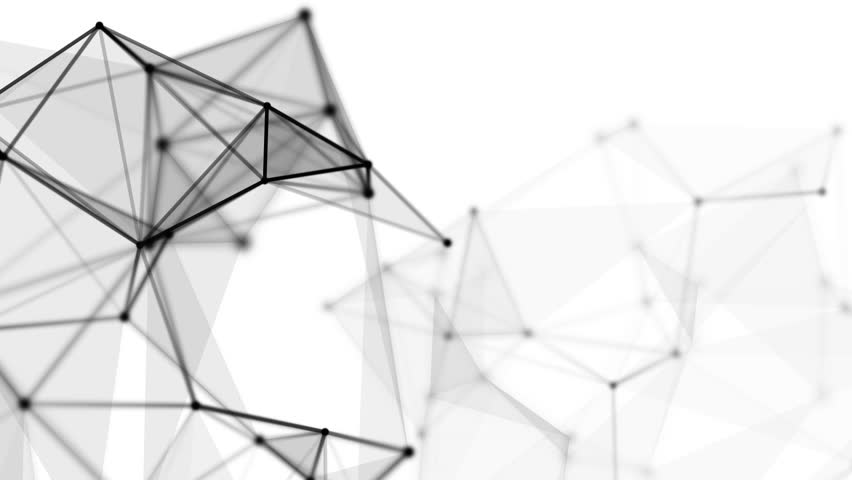 4k Abstract 3d Box Mesh Cube Frame Line Wireframe Space Particle Design ...