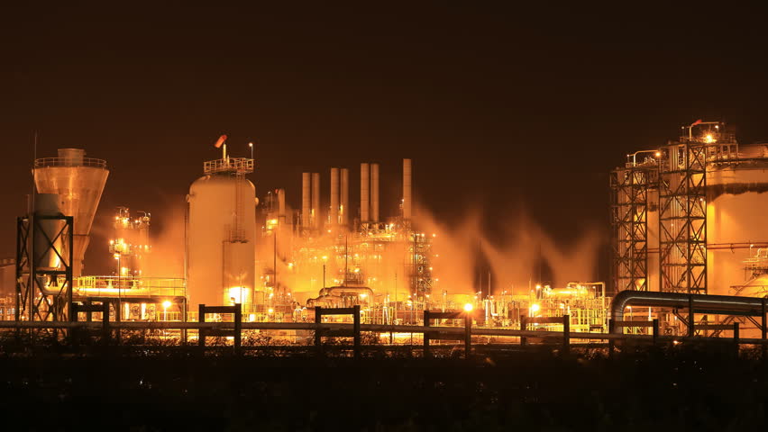 4k Time-lapse of Oil Refinery Stock Footage Video (100% Royalty-free ...