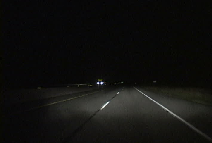 Driving On A Countryside Road At Night Stock Footage Video 3916127 ...