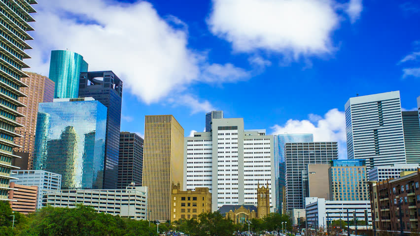 Houston Texas Clouds Time Lapse 4K 1080p. A Time-lapse Of Houston ...