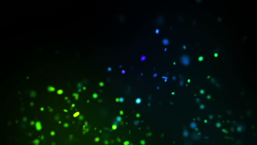 Blue and Green Sparkles Appearing Stock Footage Video (100% Royalty ...