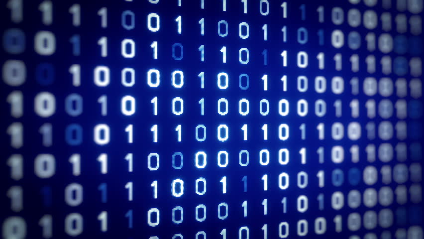 Technological Digital Binary Data Glitch Background Binary Code Binary Digits 1 And 0 On Blue
