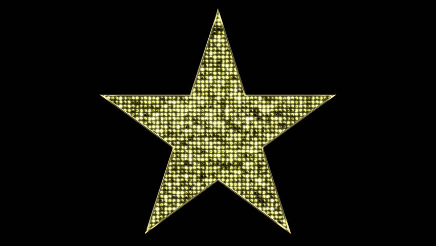 Diamond Sparkles Star Loop With Alpha Channel Stock Footage Video ...