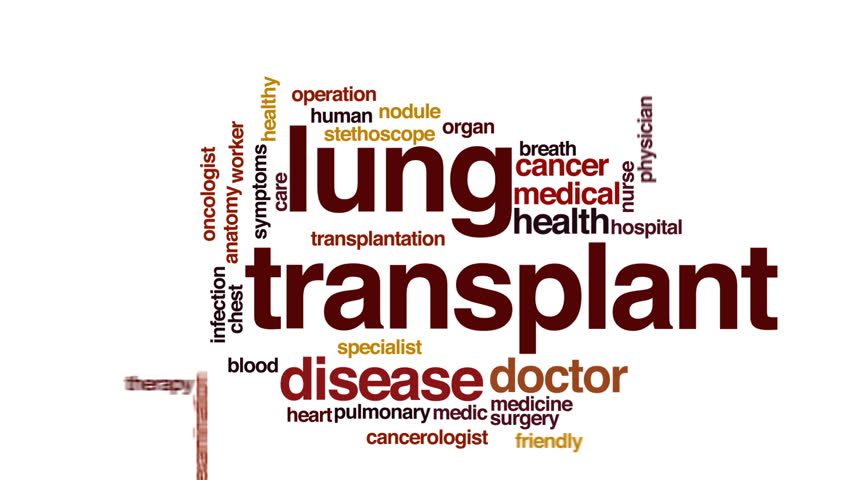 Lung Transplant Animated Word Cloud, Stock Footage Video (100% Royalty ...
