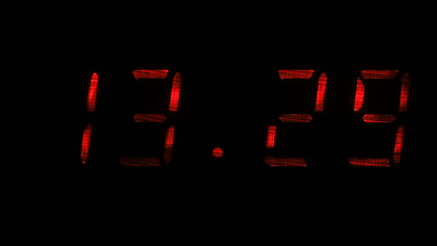 Digital Clock Of Microwave Oven Countdown 30 Seconds Stock Footage ...