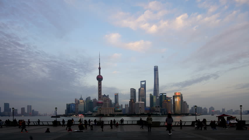 Shanghai Sunrise,China, Time Lapse. >>> Please Search Similar ...