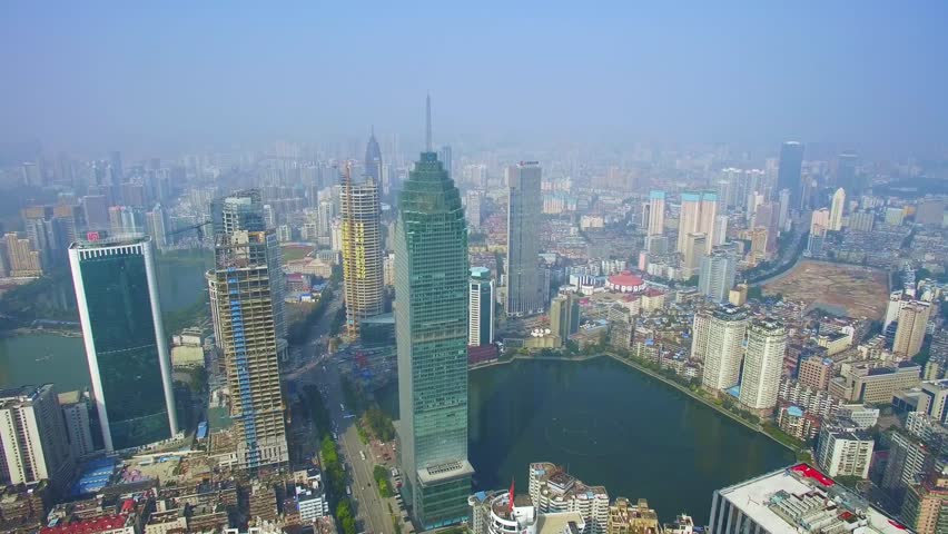 Aerial View of Wuhan China Stock Footage Video (100% Royalty-free ...