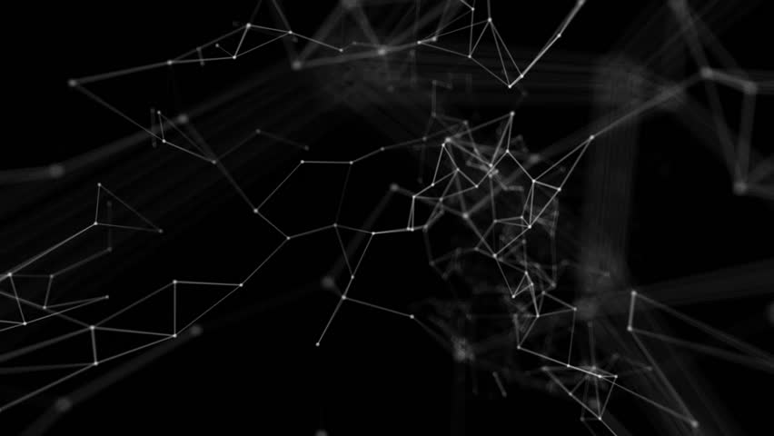 Technologies. Abstract Background With Plexus Connections Wire Frame Web. Seamless Looping ...