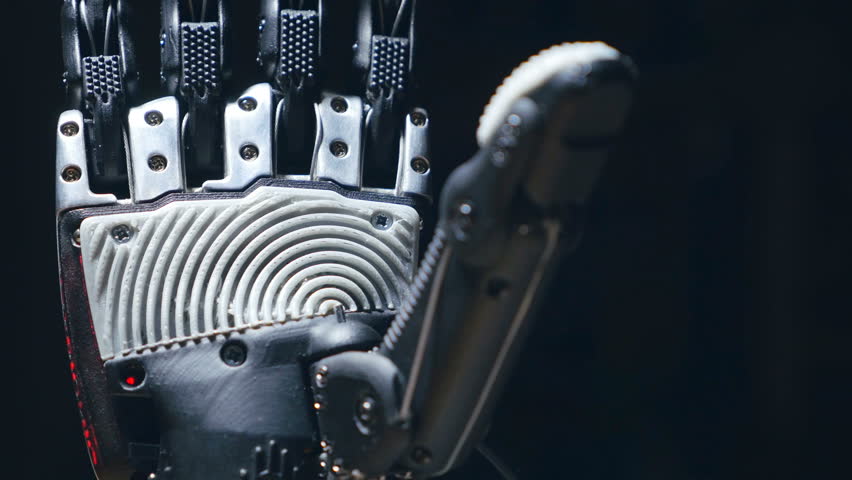 Futuristic Bionic Technology in Ourdays. Stock Footage Video (100% ...