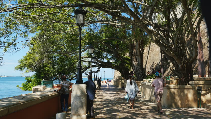 San Juan, Puerto Rico-february 2017: Stock Footage Video (100% Royalty ...